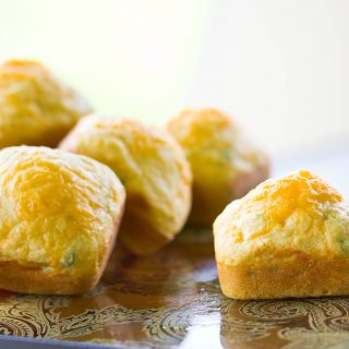 Cheddar Cornbread Muffins | A Zesty Bite