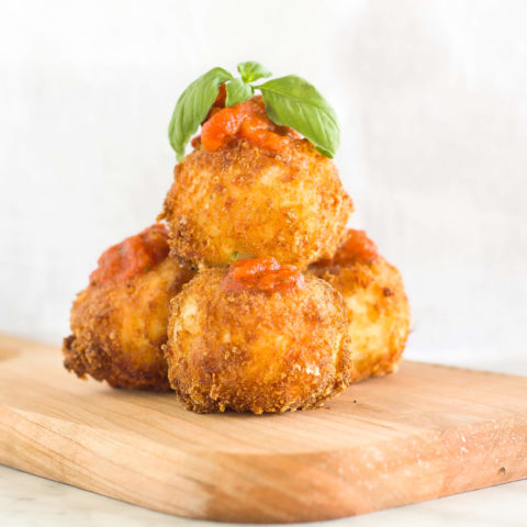 Cheesy Risotto Balls | A Zesty Bite