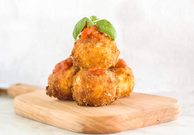 Cheesy Risotto Balls | A Zesty Bite