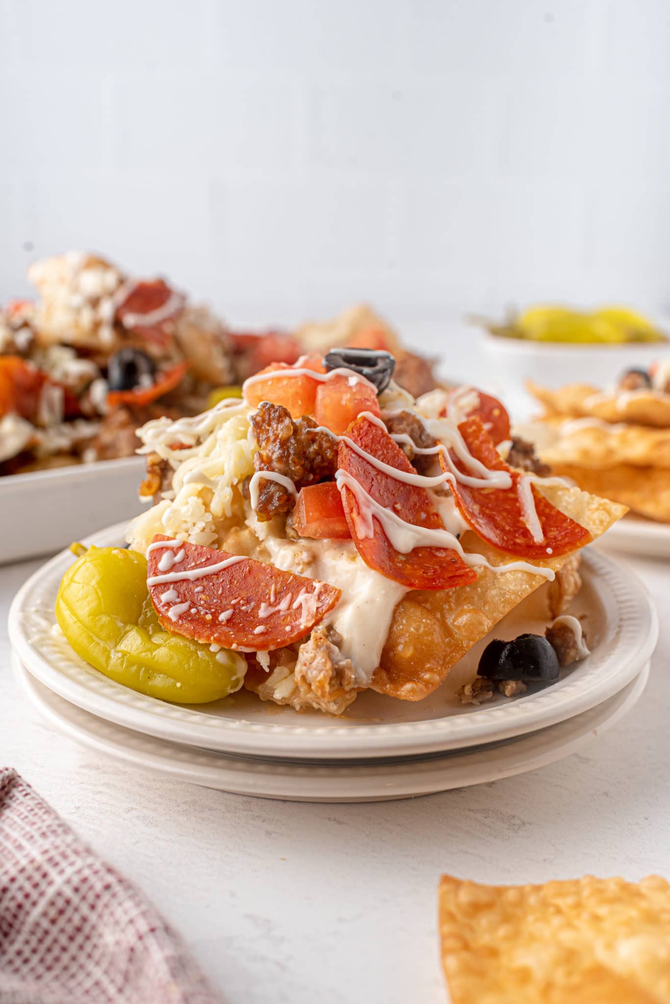 Italian Nachos | A Zesty Bite