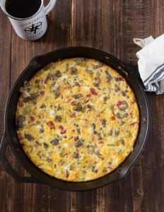 One pot breakfast frittata {Folgers Flavors} | A Zesty Bite