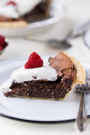 Raspberry Chocolate Pie | A Zesty Bite