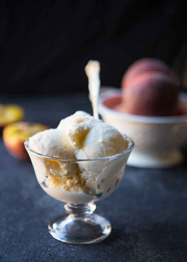 Peach Ice Cream | A Zesty Bite