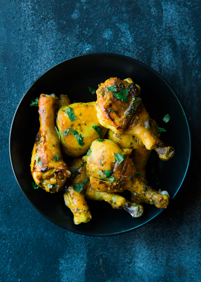 Baked Honey Cilantro Turmeric Chicken | A Zesty Bite