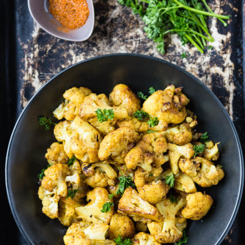 Crispy Turmeric Cauliflower (Modern Comfort Cooking) | A Zesty Bite