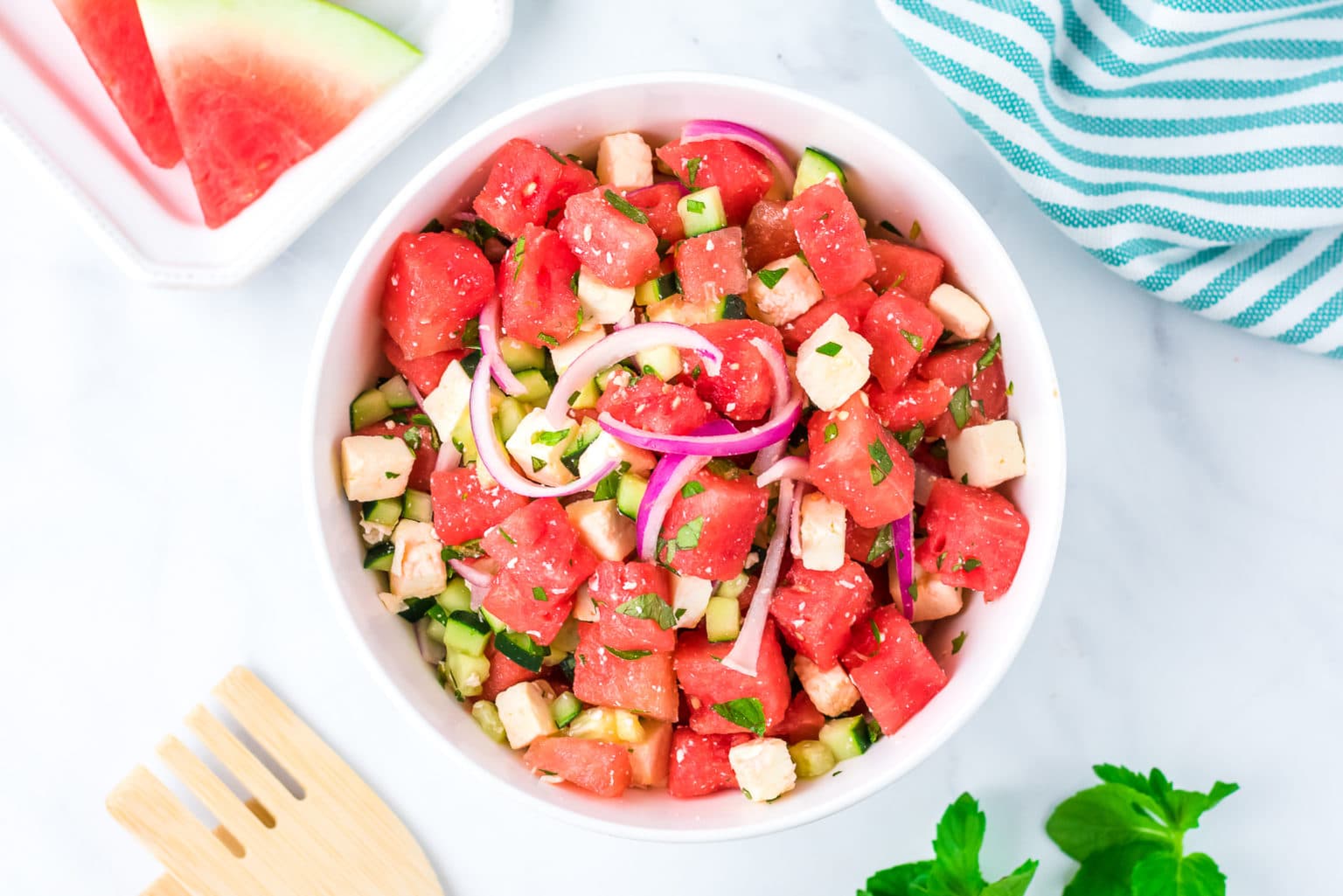 Easy Watermelon Salad | A Zesty Bite